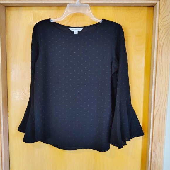 Counterparts | Tops | Counterparts Top Bell Sleeves Black Small Elegant ...